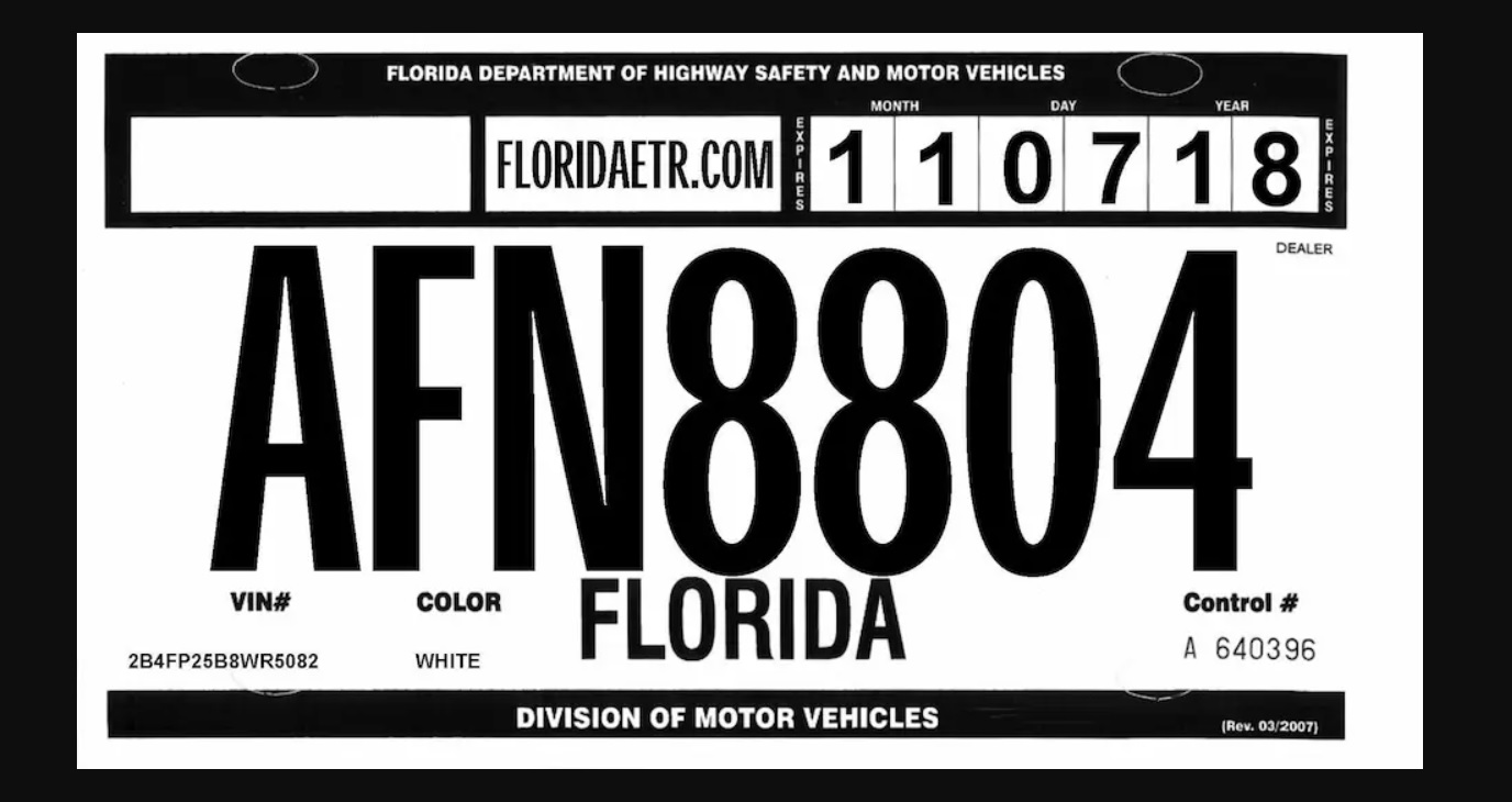 Como sacar placas temporales en Florida FLHSMV 2025 - Placas Temporales ...